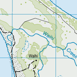 Waihi Creek, Chatham Islands - NZ Topo Map