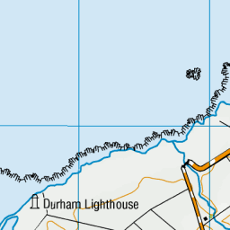 Durham Lighthouse, Chatham Islands - NZ Topo Map