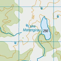 Lake Matangirau, Chatham Islands - NZ Topo Map