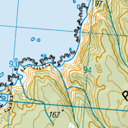 Five Fingers Peninsula, Southland - NZ Topo Map