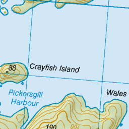 Pickersgill Harbour, Southland - NZ Topo Map