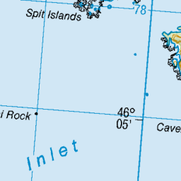 Spit Islands, Southland - NZ Topo Map