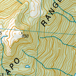 KAKAPO RANGE, Southland - NZ Topo Map
