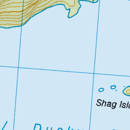 Shag Islands, Southland - NZ Topo Map