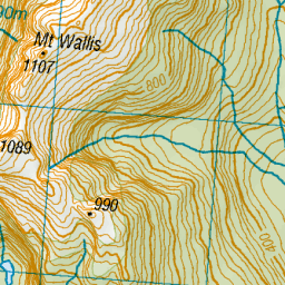 Mount Wallis, Southland - NZ Topo Map