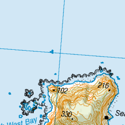 Solander Island (Hautere), Southland - NZ Topo Map