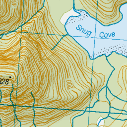 Snug Cove, Southland - NZ Topo Map