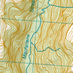 Macfarlane Stream, Southland - NZ Topo Map