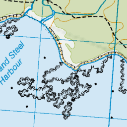 Knife and Steel Harbour, Southland - NZ Topo Map