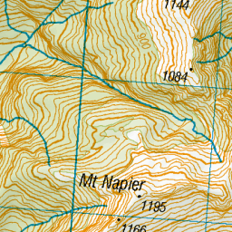 Mount Napier, Southland - NZ Topo Map