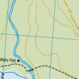 Waitutu Hut, Southland - NZ Topo Map