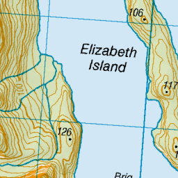 Elizabeth Island, Southland - NZ Topo Map