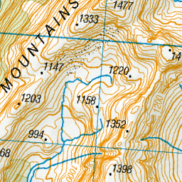 KILCOY MOUNTAINS, Southland - NZ Topo Map
