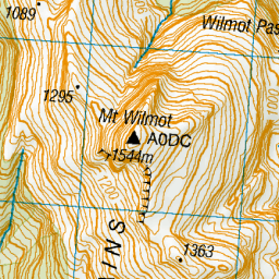 Mount Wilmot, Southland - NZ Topo Map