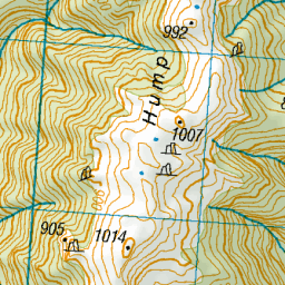 Hump Ridge, Southland - NZ Topo Map