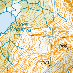 Lake Minerva, Southland - NZ Topo Map
