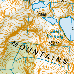 Lake Victoria, Southland - NZ Topo Map