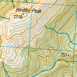 Hindley Peak, Southland - NZ Topo Map