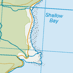 Shallow Bay, Southland - NZ Topo Map