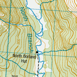 North Borland Hut, Southland - NZ Topo Map