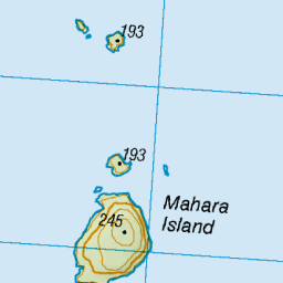 Mahara Island, Southland - NZ Topo Map