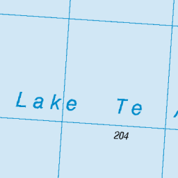 Lake Te Anau, Southland - NZ Topo Map