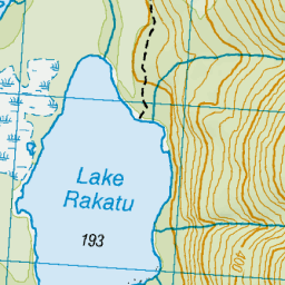 Lake Rakatu, Southland - NZ Topo Map