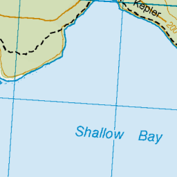 Shallow Bay, Southland - NZ Topo Map