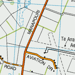 Manapouri Aerodrome, Southland - NZ Topo Map