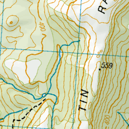TIN RANGE, Southland - NZ Topo Map