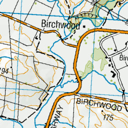 Birchwood, Southland - NZ Topo Map