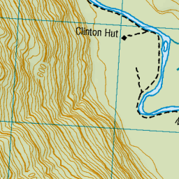 Clinton Hut, Southland - NZ Topo Map