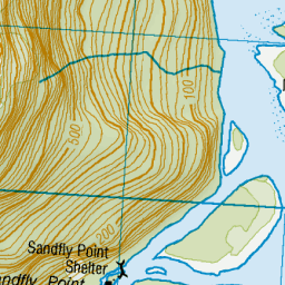 Sandfly Point Shelter, Southland - NZ Topo Map
