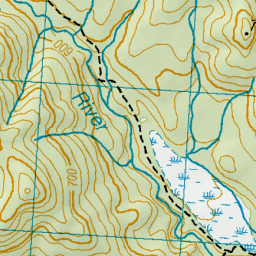 Aparima River, Southland - NZ Topo Map