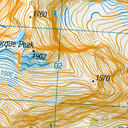 Cirque Peak, Southland - NZ Topo Map