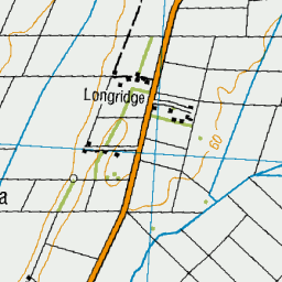 Longridge, Southland - NZ Topo Map