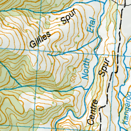 Centre Spur, Southland - NZ Topo Map