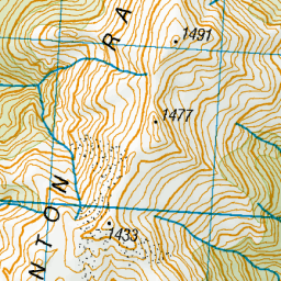 DUNTON RANGE, Southland - NZ Topo Map