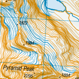 Pyramid Peak, Southland - NZ Topo Map