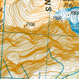 Mount Underwood, Southland - NZ Topo Map