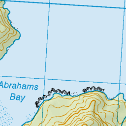 Abrahams Bay, Southland - NZ Topo Map