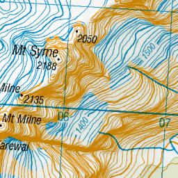 Mount Syme, Southland - NZ Topo Map