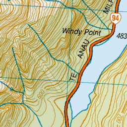 Windy Point, Southland - NZ Topo Map