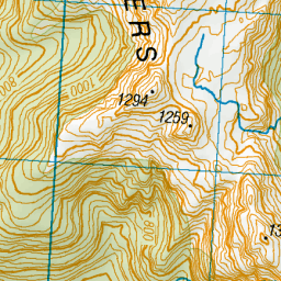 SKIPPERS RANGE, Southland - NZ Topo Map