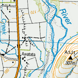Aparima River, Southland - NZ Topo Map