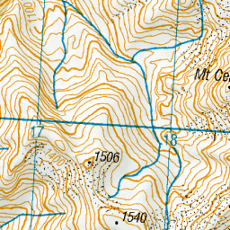 Mount Cerberus, Southland - NZ Topo Map