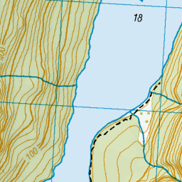 Pyke Big Bay Route, Southland - NZ Topo Map