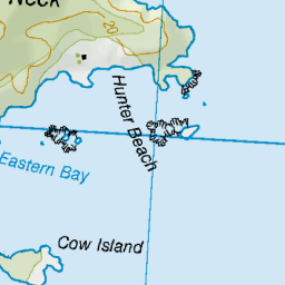 Cow Island, Southland - NZ Topo Map