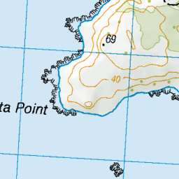 Barracouta Point, Southland - NZ Topo Map