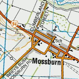 Mossburn, Southland - NZ Topo Map